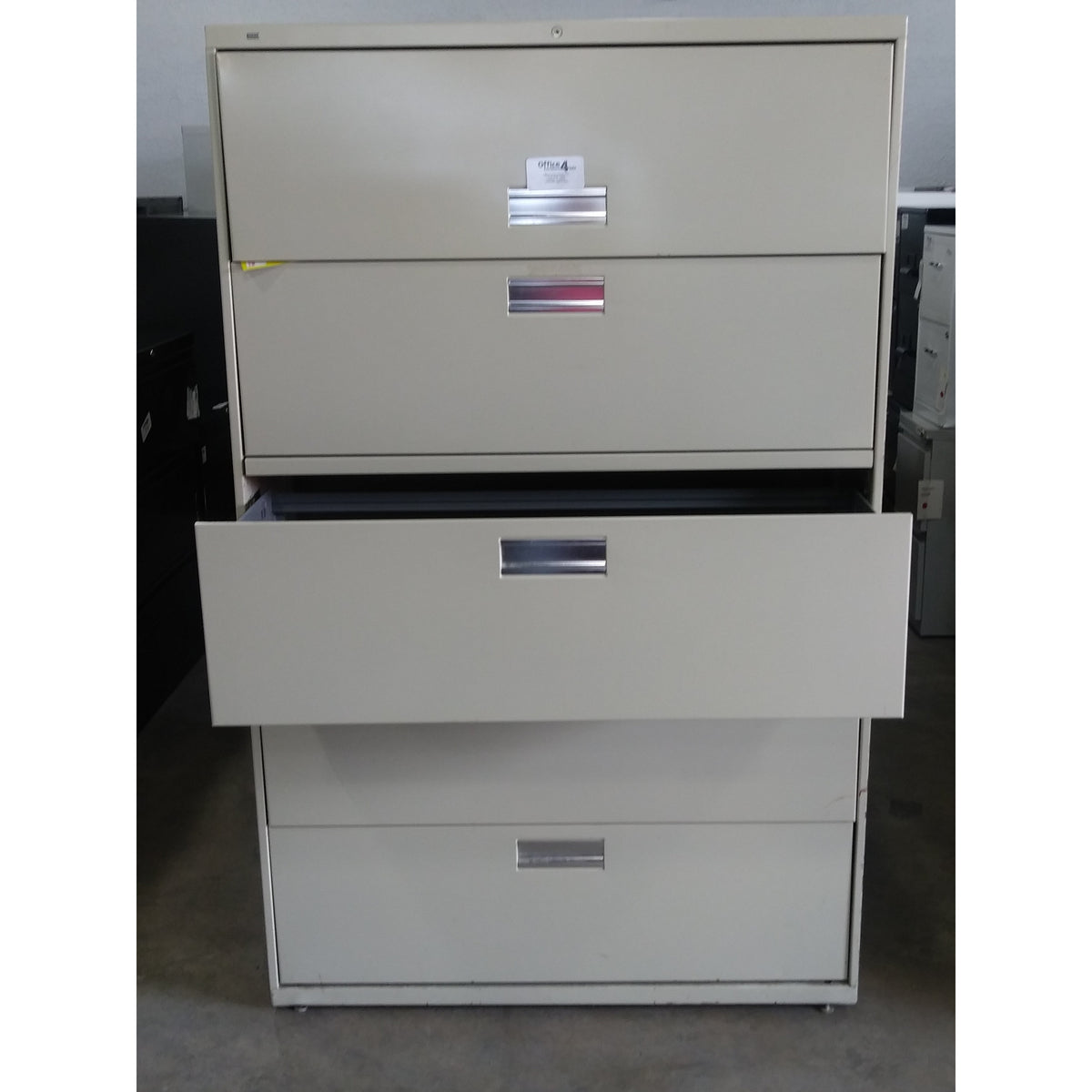 Pre-owned 42" 5 Drawer Lateral File, Putty – Office Furniture 4 Sale