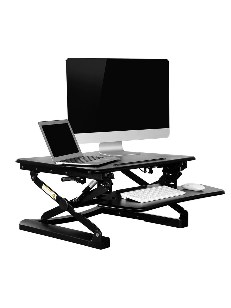 (Scratch and Dent) FlexiSpot Height-Adjustable Standing Desk Riser Wit ...