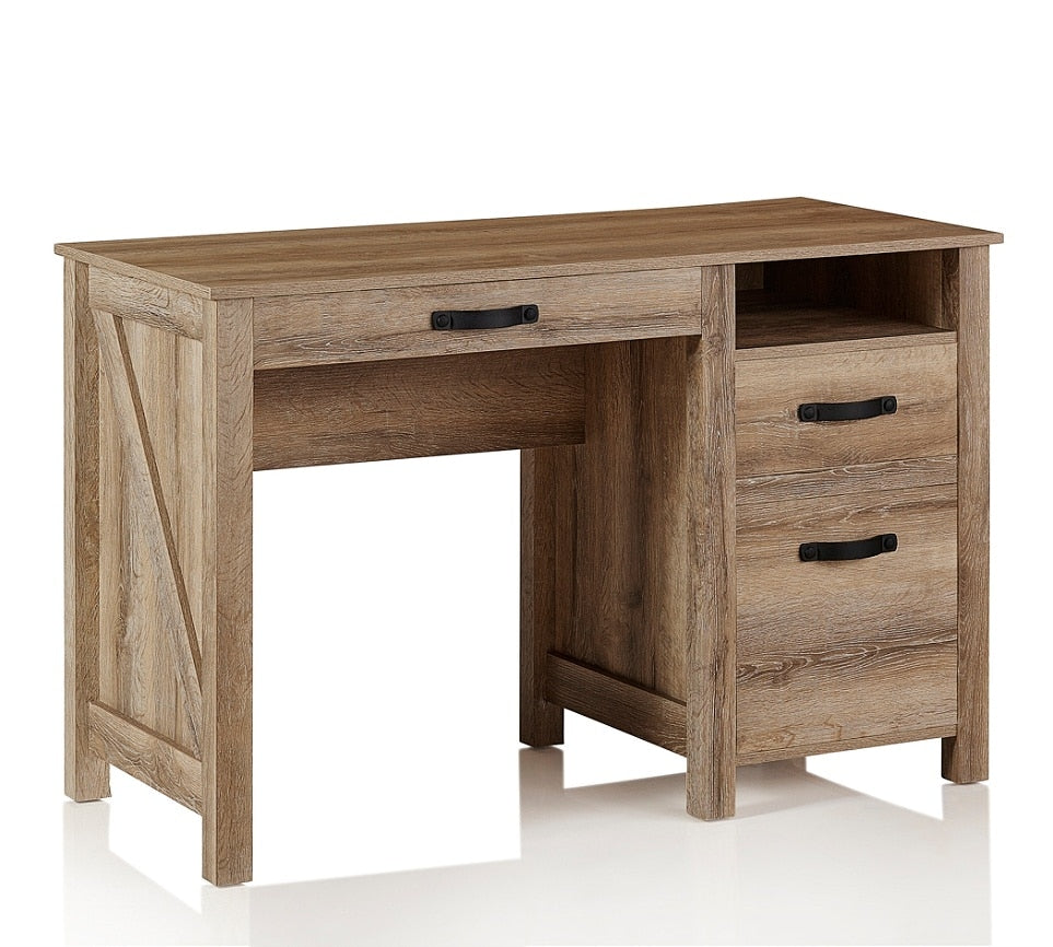 Realspace Outlet Plank 47"W Writing Desk, Coastal Oak – Office ...