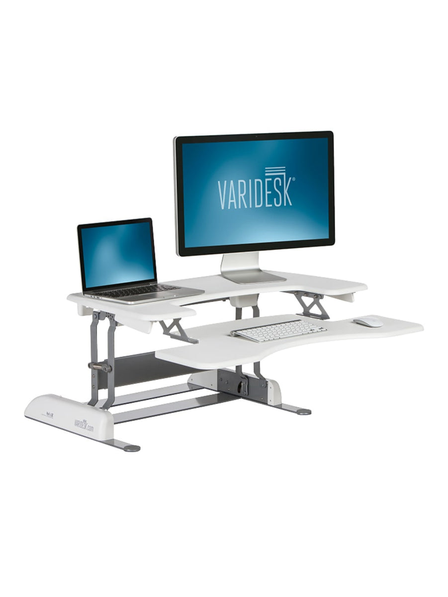 VARIDESK ProPlus Manual Standing Desk Converter, 36"W, White – Office ...